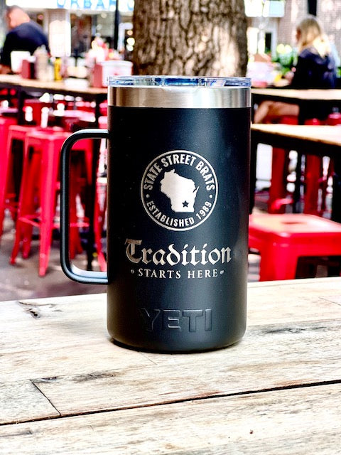 24oz State Street Brats Yeti Rambler Mug